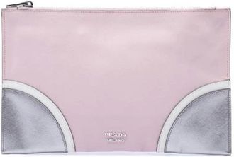 Prada Pre-owned Vintage Clutch - Femme - Pre-owned - Rose - Taille: ONE Size
