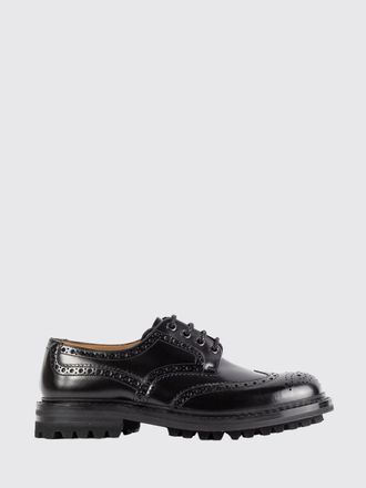 Churchs Derby en cuir de veau bross&eacute; &agrave; motif brogue et semelle crant&eacute;e