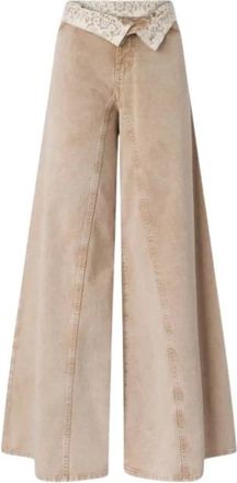 Pinko Pinko, Femme, Pantalons, Beige, Taille: W27 Winona Wide Pantalons