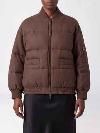 Duno Blouson bomber matelass&eacute; et rembourr&eacute; en m&eacute;lange de laine avec col en V