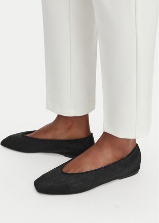 Calvin Klein Ballerinas Square Ballerina Aop Mesh HW0HW02937 Schwarz