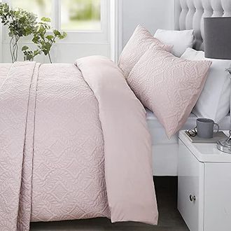 Serene Gianna Pinsonic Bettbezug-Set für Einzelbett in Blush