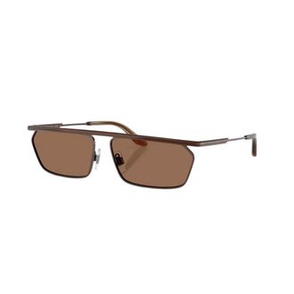 Dolce & Gabbana Lunettes de soleil rectangulaires - Homme - Accessoires - Brun - Taille: 60 MM