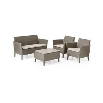 Keter Set Lounge 2 Sitze salemo Cappuccino - Keter