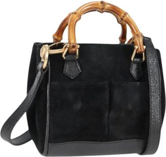 Gucci Pre-owned Daim sacs-main - Femme - Pre-owned - Noir - Taille: ONE Size