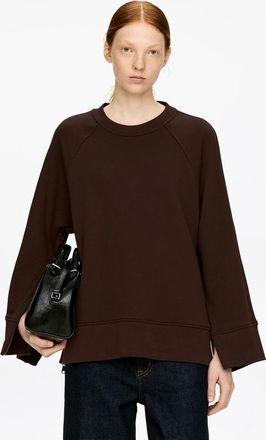 Arket Sweatshirt Mit Reißverschlussdetails -Braun