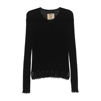 Uma Wang Round-Neck Strickwaren - - Knitwear - Damen - Schwarzk - S
