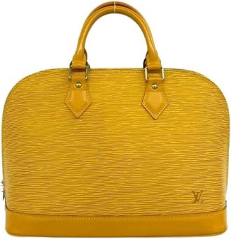 Louis Vuitton Pre-owned Sac Alma en cuir Epi - Femme - Pre-owned - Jaune - Taille: ONE Size