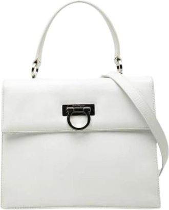 Ferragamo Sac &agrave; main Pre-owned - Femme - Pre-owned - Blanc - Taille: ONE Size
