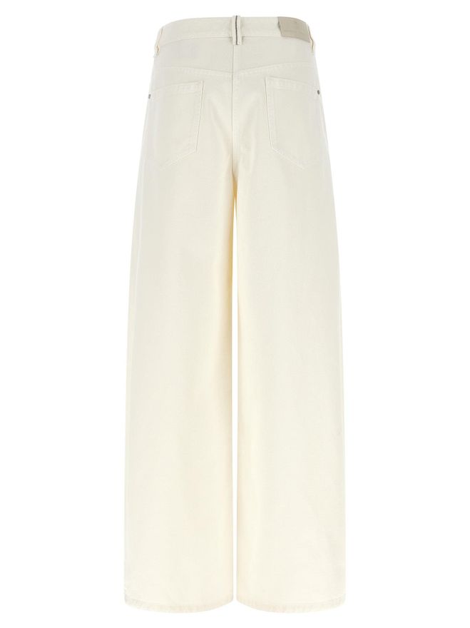 Wide Barrel Jeans - White
