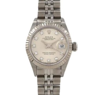 Rolex Pre-owned Datejust Acier Inoxydable Or Blanc - Femme - Pre-owned - Blanc - Taille: ONE Size