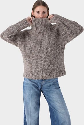 van Laack Stehkragenpullover mit moulin&eacute; Effekt