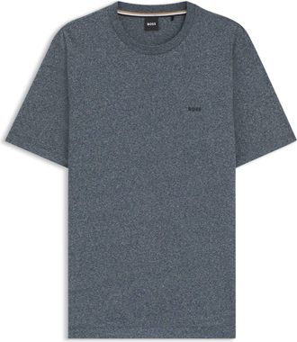 BOSS Herren Thompson 01 T-Shirt aus Baumwoll-Jersey mit Logo-Detail Hellgrau XXL