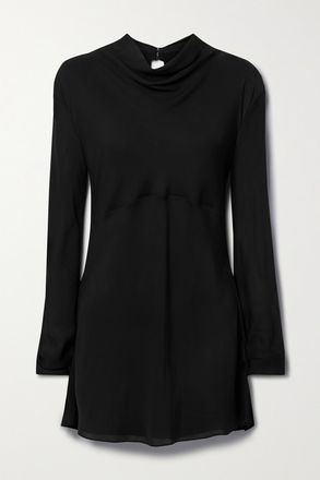 Khaite Haut En Georgette De Soie &Agrave; D&eacute;coupe Vray - Noir