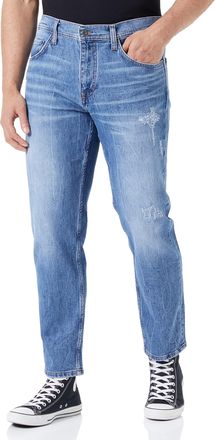 Mustang Jeans Herren Oregon Cropped Jeans, Mittelblau 434, 36W / 30L