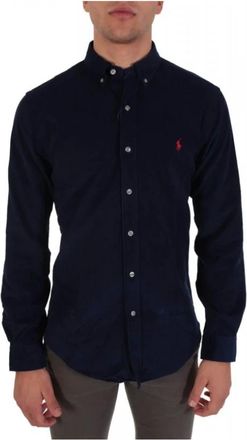 Ralph Lauren Homme, Chemises, Bleu, Taille: L Chemise en coton coupe slim