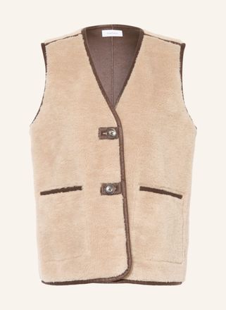 Darling Harbour Darling Harbour Teddyfell-Weste beige