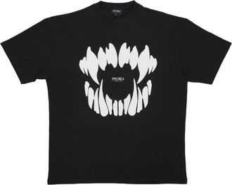 Phobia Archive Mouth Print Tee - - Tops - Herren - Schwarzk - XL