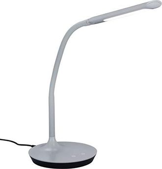 Trio Leuchten 527090111 Polo A+, LED Tischleuchte, Kunststoff, 5 Watt, Integriert, Grau, 40 x 16.4 x 41 cm