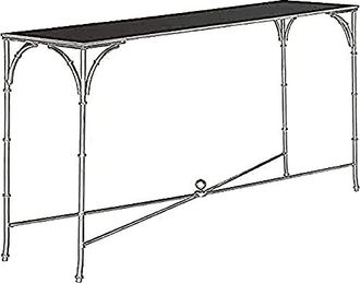 Safavieh Modern Accent Table with Iron Legs, in Silver and Black, 160 X 40 X 81.28
