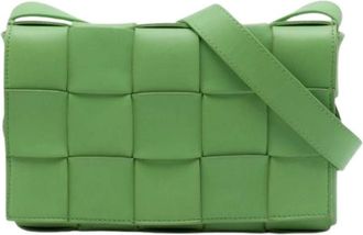Bottega Veneta Sac bandouli&egrave;re Cassette Pre-owned - Femme - Pre-owned - Vert - Taille: ONE Size