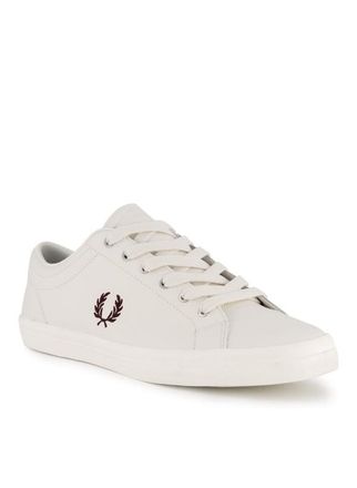 Fred Perry Herren Sneaker wei&szlig; Glattleder