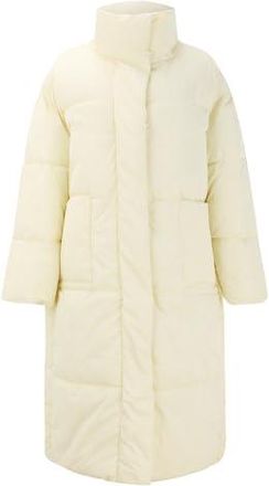 Generic Veste Femme Chaude Doudoune Longue Oversize Femme Veste En Coton Pour En Coton Longueur Moyenne Ample Et Épaissie Manteau Hiver Chaud Doudoune Beige X