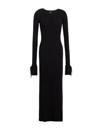 8 by YOOX LONG RIBBED-KNIT DRESS