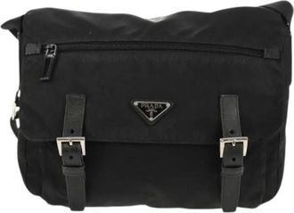 Prada unisex, Pre-owned, Noir, Taille: ONE Size Sac bandouli&egrave;re en nylon vintage Pre-owned