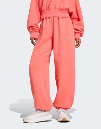 adidas adidas Performance - Soft Lux - Pantalon ample - Semi Turbo-Rouge