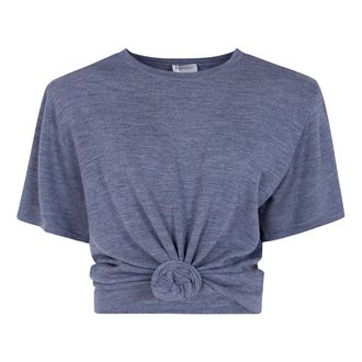 Magda Butrym Geknotetes T-Shirt - - Tops - Damen - Grau - S