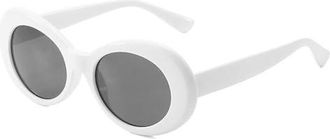 Generic Lunettes De Soleil À Monture Ovale For Hommes Et Femmes, Polarisées, For Lextérieur, La Conduite, La Plage, La Photographie(White)