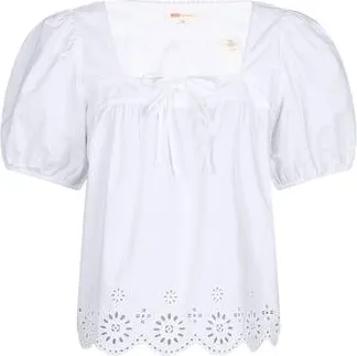 Levi's Top &agrave; bordure en dentelle en coton