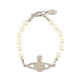 Vivienne Westwood Femme, Accessoires, Gris, Taille: ONE Size Bracelet en Laiton Gris Bas Relief
