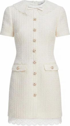 Self Portrait Shirt Kleider - - Dresses - Damen - Wei&szlig; - S