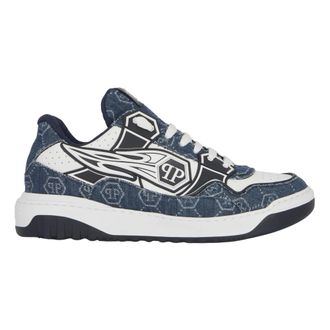 Philipp Plein Homme, Chaussures, Bleu, Taille: 45 EU Baskets Basses Moon Walker