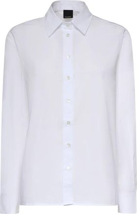 Pinko Pinko, Femme, Blouses et Chemises, Blanc, Taille: 40 FR Poplin Shirt