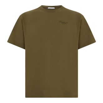 Givenchy T-Shirt aus Baumwolle mit Stempelprint - - Tops - Herren - Gr&uuml;n - L