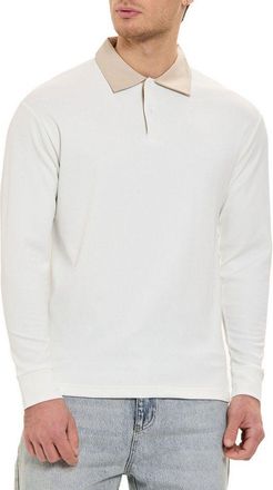 Red Bridge Langarm-Poloshirt by Spruce Polohemd Longsleeve sportlich elegant Kontrastkragen, pflegeleicht, atmungsaktiv