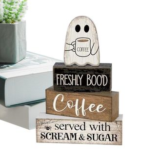 Generic Sign Ghost - Wooden Ghost Signs Ornament Tischdekoration - zentrales Display für die Küche Café für Partys