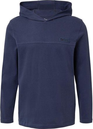 s.Oliver Langarmshirt T-Shirt Kapuzen-Longsleeve aus Heavy Jersey mit Logo-Detail