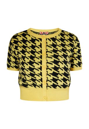 Mymo Strickjacke Damen gelb