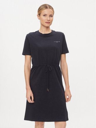 Tommy Hilfiger Kleid für den Alltag 1985 WW0WW40734 Dunkelblau Regular Fit