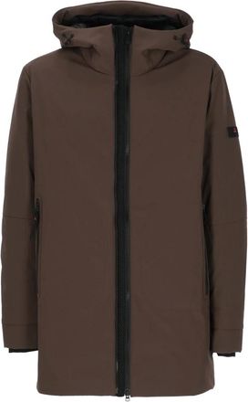 Peuterey Veste longue matelass&eacute;e - Homme - Vestes - Brun - Taille: L