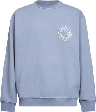 Stone Island Homme, Sweatshirts et sweats à capuche, Bleu, Taille: XL Pull ras du cou oversize