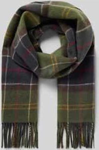 Barbour Schal mit Fransenabschluss