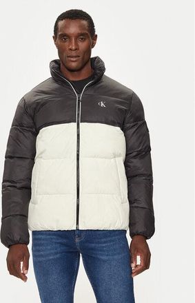 Calvin Klein Jeans Winterjacke J30J325584 Écru Regular Fit