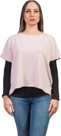 DALLE PIANE CASHMERE Poncho deux boutons en cachemire mélange - Femme, Couleur: Rose, Taille unique