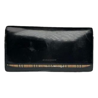 Burberry Portefeuille en cuir vintage Pre-owned - Femme - Pre-owned - Noir - Taille: ONE Size