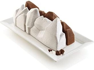 Silikomart Silikomart | Silikon-Kuchenform Modern ARTIC, Antihaft, 1er Pack Kuchenform, 3D Design, 250 x 92, h 87 mm, Volumen 1000 ml, Made in Italy